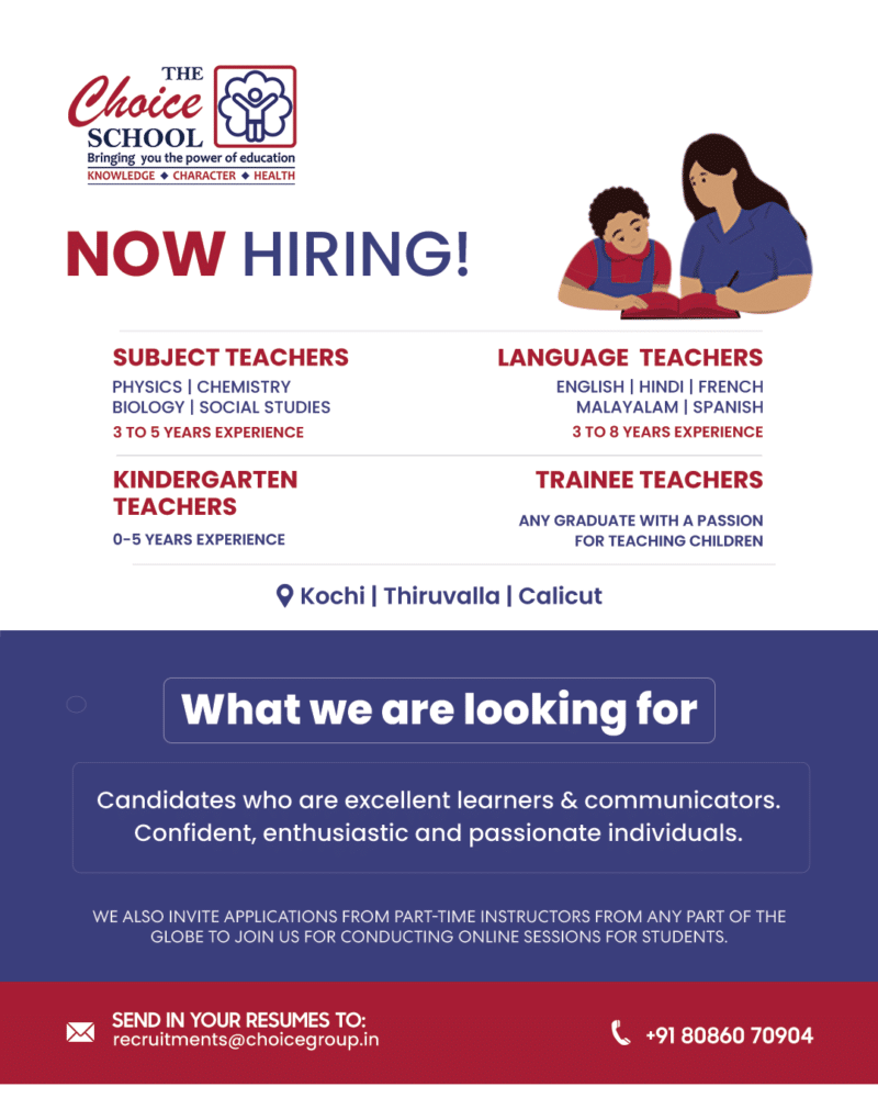 Work with Us – The Choice School